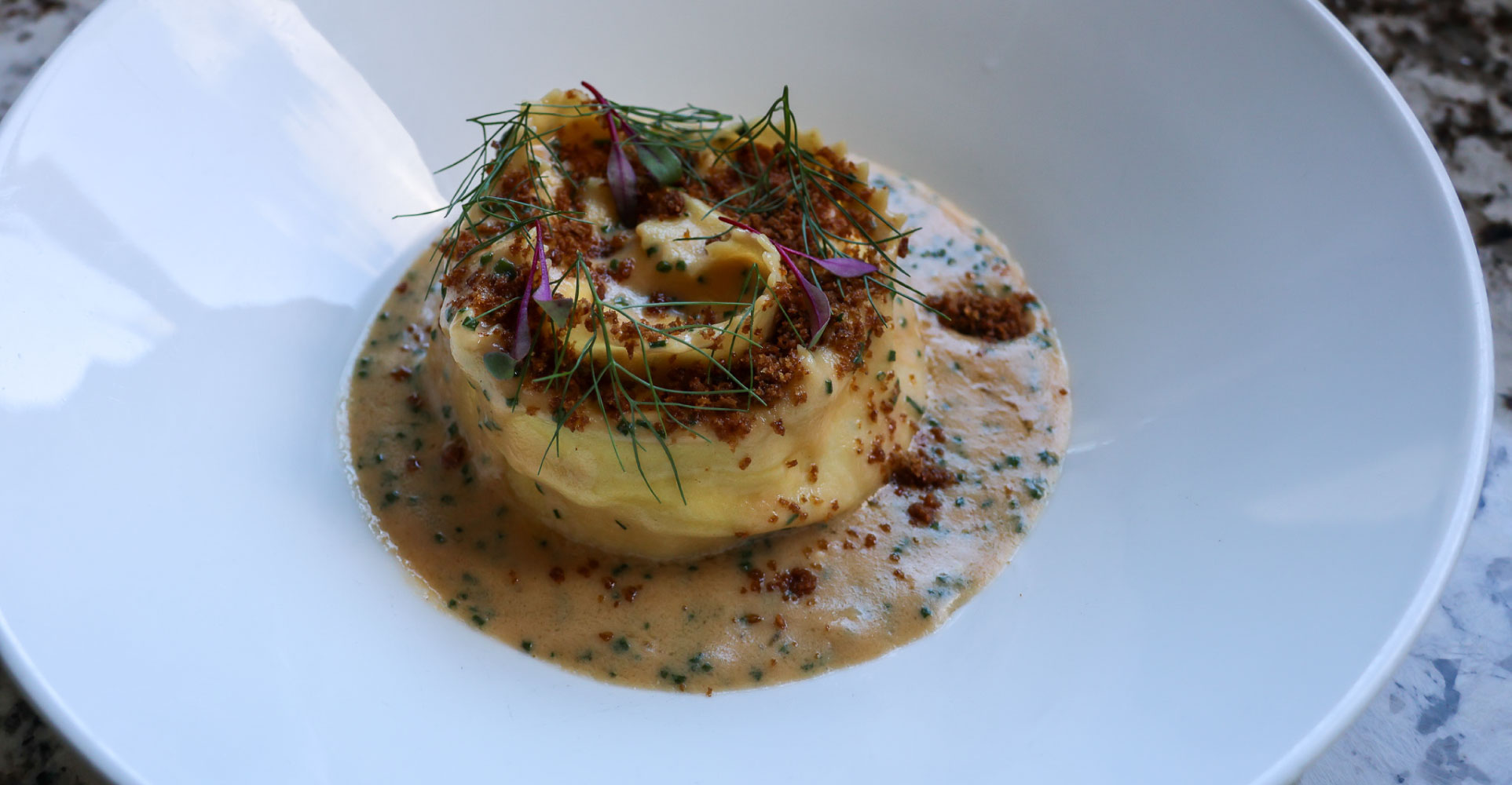 Spiral Herb & Ricotta Ravioli - Ste. Anne’s Spa