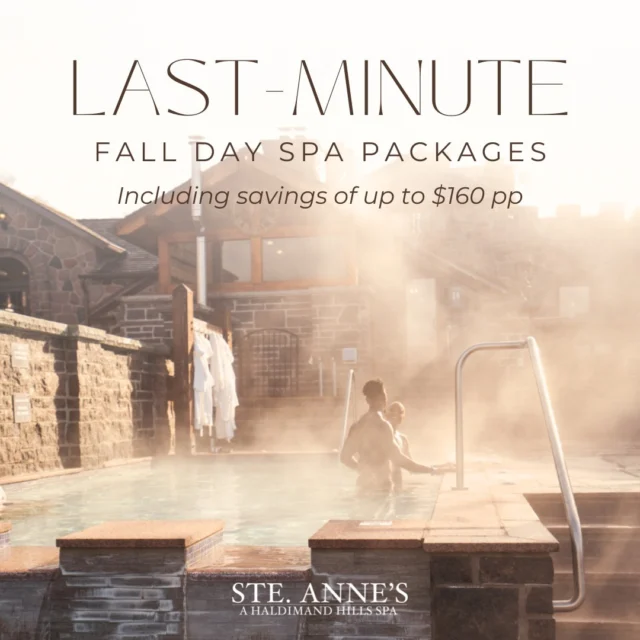 Relax. It’s all included. - Ste. Anne’s Spa